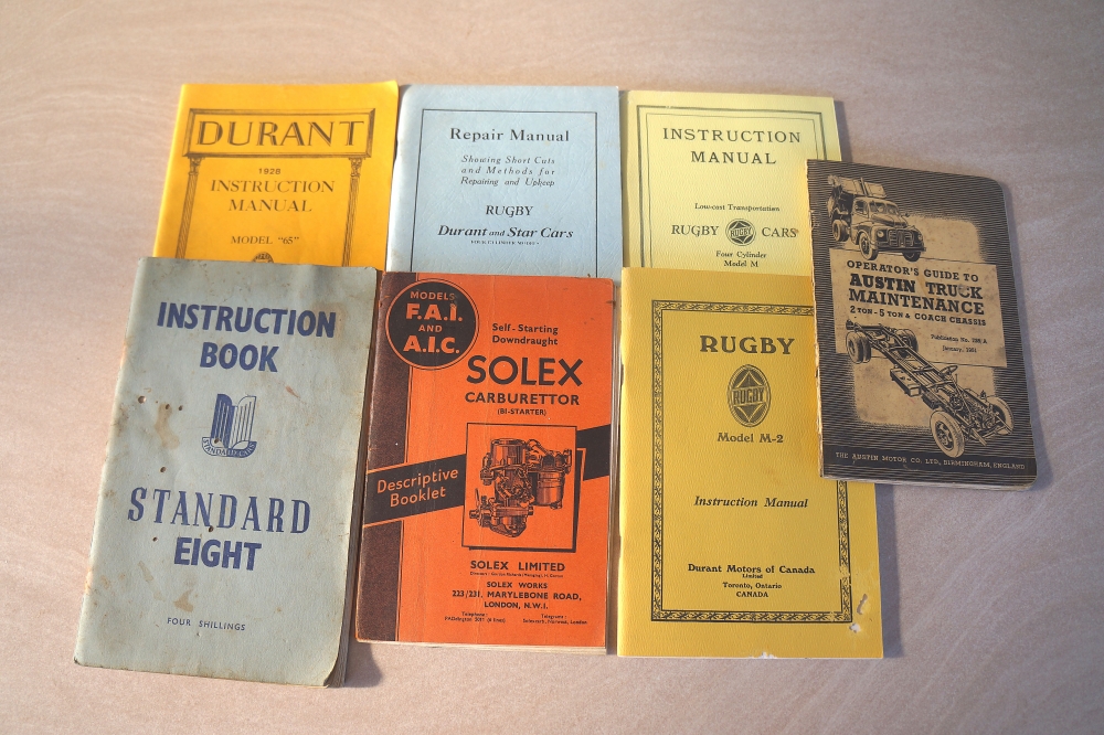 ITEM 10. VINTAGE CAR INSTRUCTION & REPAIR MANUALS - ONLINE TOOL SALE - TVA
